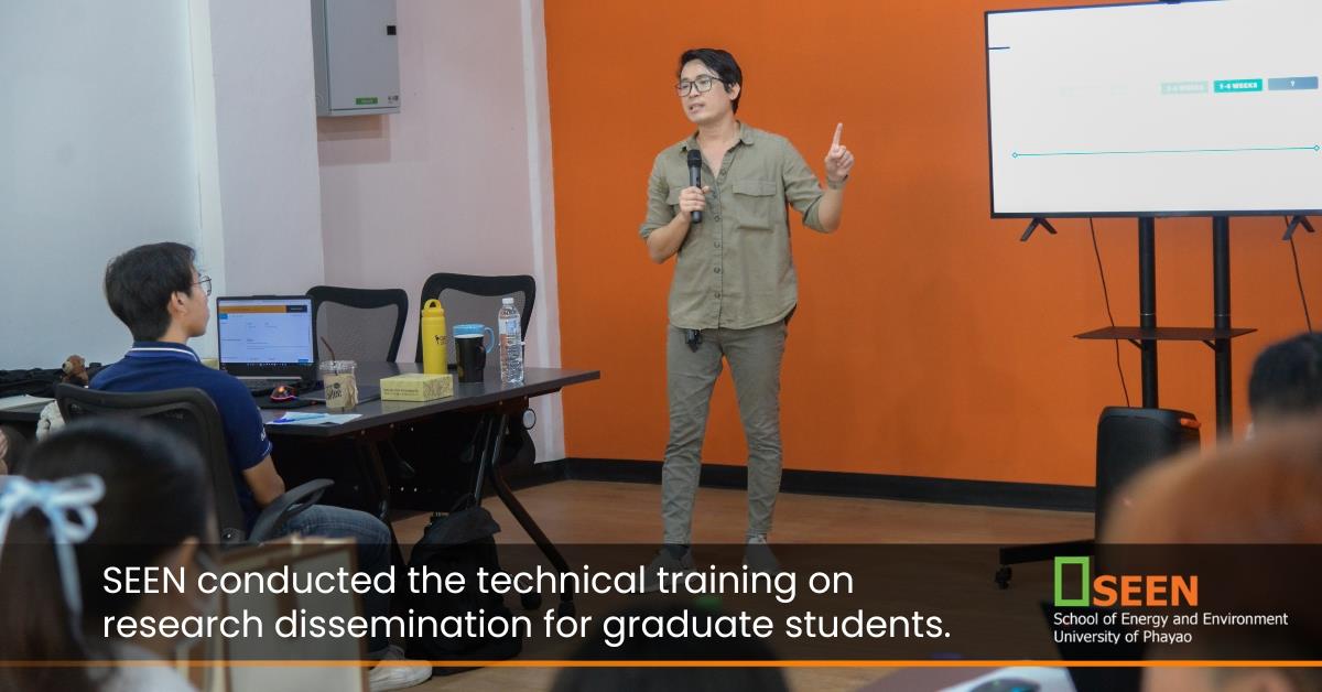 SEEN conducted the technical training on research dissemination for ...